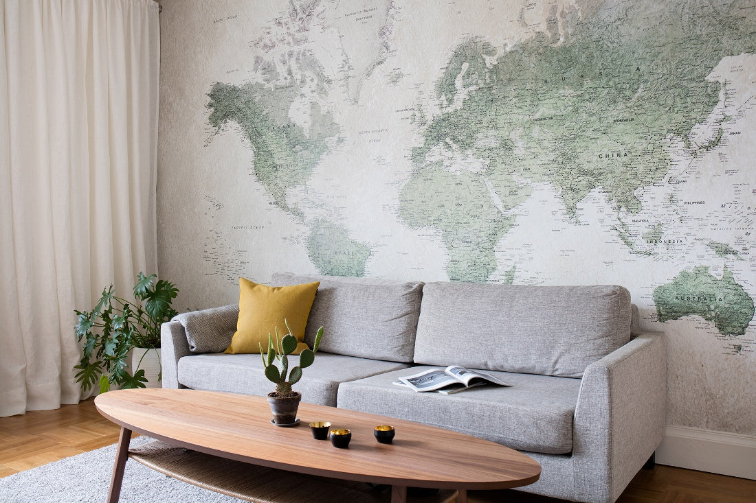 World Map Mural Wallpaper – Jass London