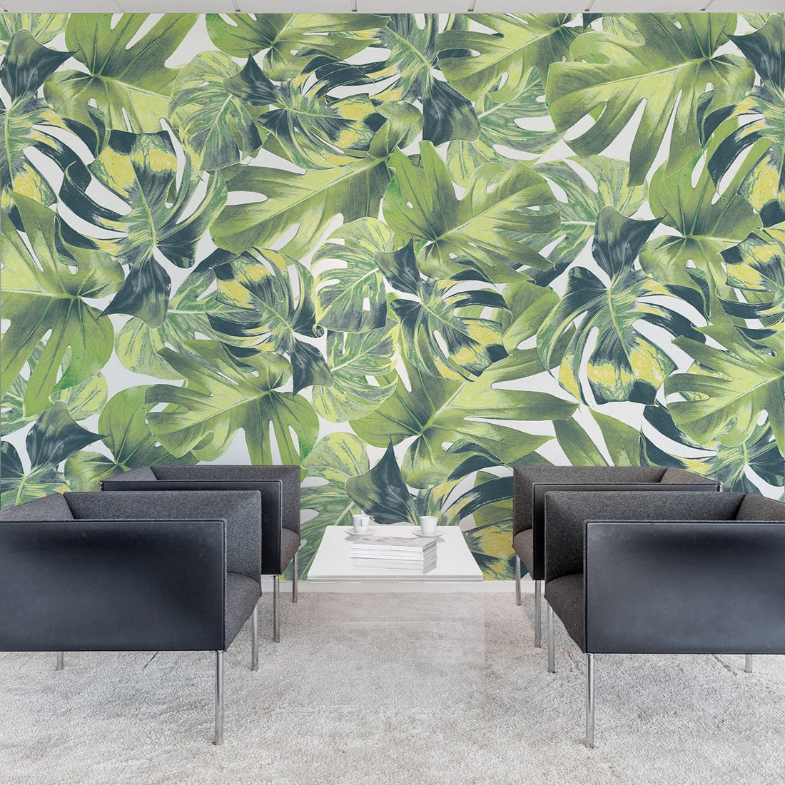 Buy Giant Monstera Leaves Mural Wallpaper (SqM) – Jass London